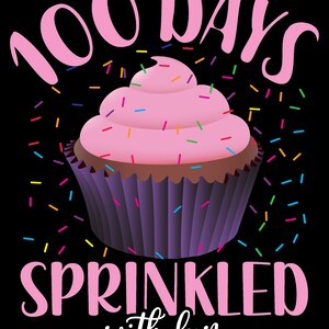 100 Days Sprinkled With Fun, 100 Days of School Kindergarten Svg, Days ...