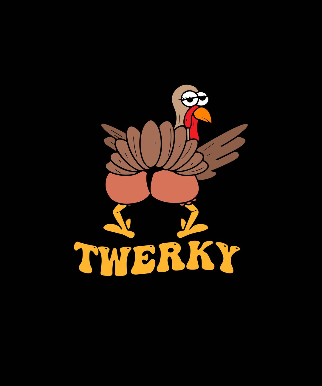 Twerky Turkey PNG, Funny Thanksgiving PNG, Sublimation Designs ...