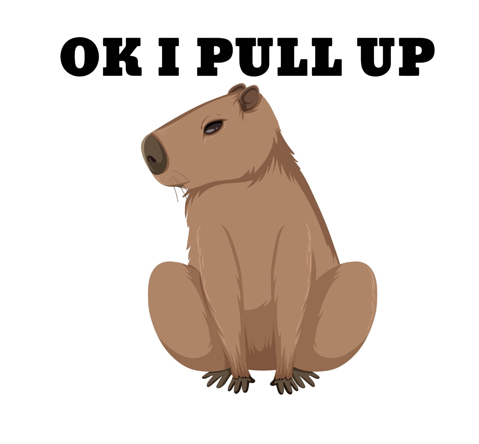 Ok I Pull up Svg Ok I Pull up Capybara Svg Capybara Meme Png - Etsy ...