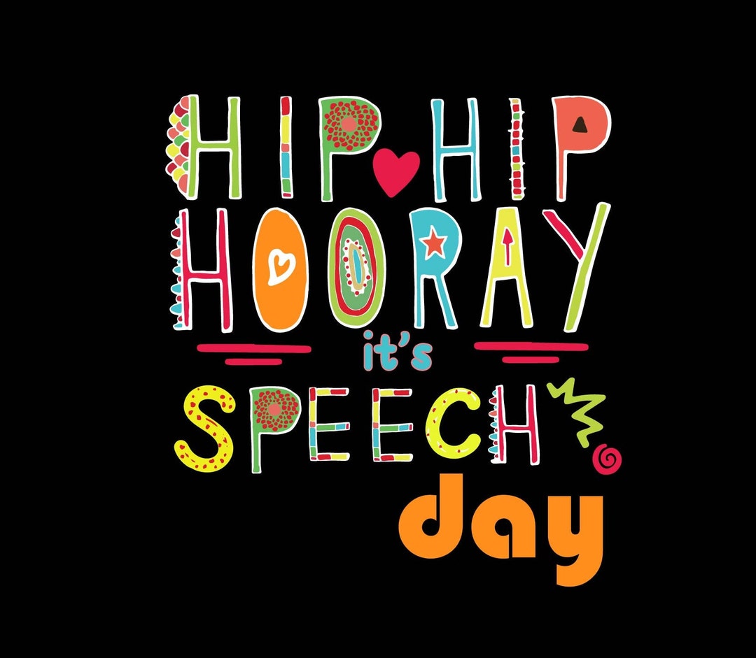 Hip Hip Hooray It's Speech Day SVG, Speech Therapist Png, Therapist ...
