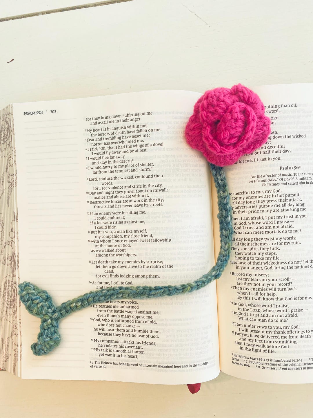 Crochet Rose Bookmark Multiple Colors - Etsy