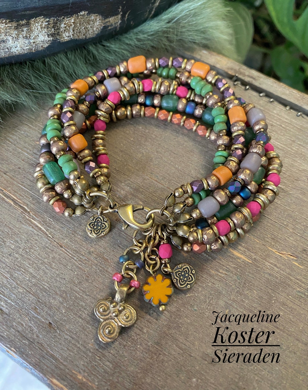 Six Strand Bracelet, Multi Strand Bracelet, Boho Bracelet, Hippie ...