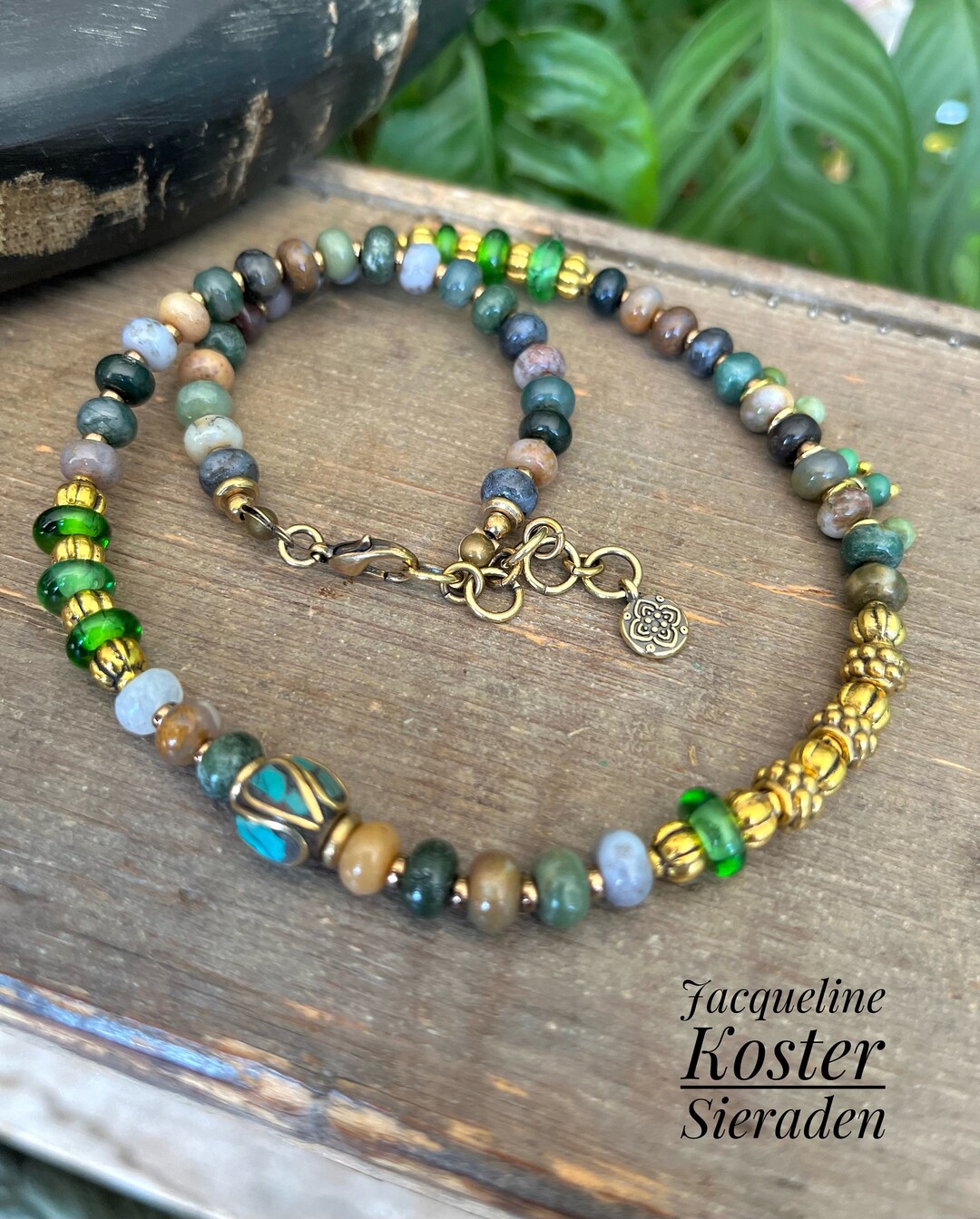 Fun Necklace , Colorful Necklace , Summer Choker , Gemstone Necklace ...