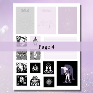 Mystic Stickers Journal Kit Printable Witchy Sticker Pack Spiritual ...