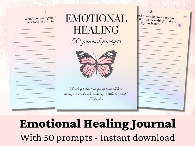 Healing Journal Prompts | Printable Emotional Healing Journal ...