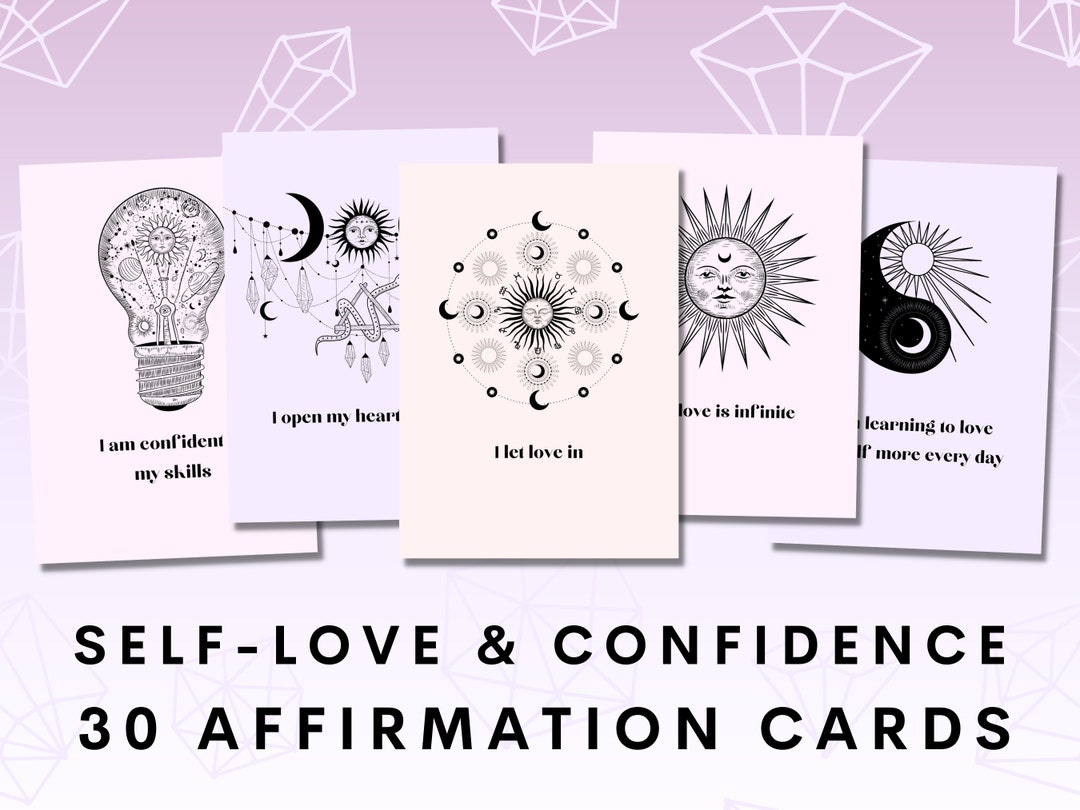 Affirmation Cards for Self Love Printable Confidence & Self - Etsy