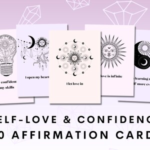 Affirmation Cards for Self Love Printable Confidence & Self - Etsy