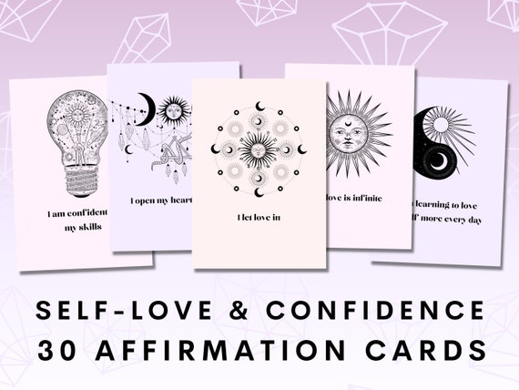 Affirmation Cards for Self Love Printable Confidence & Self | Etsy