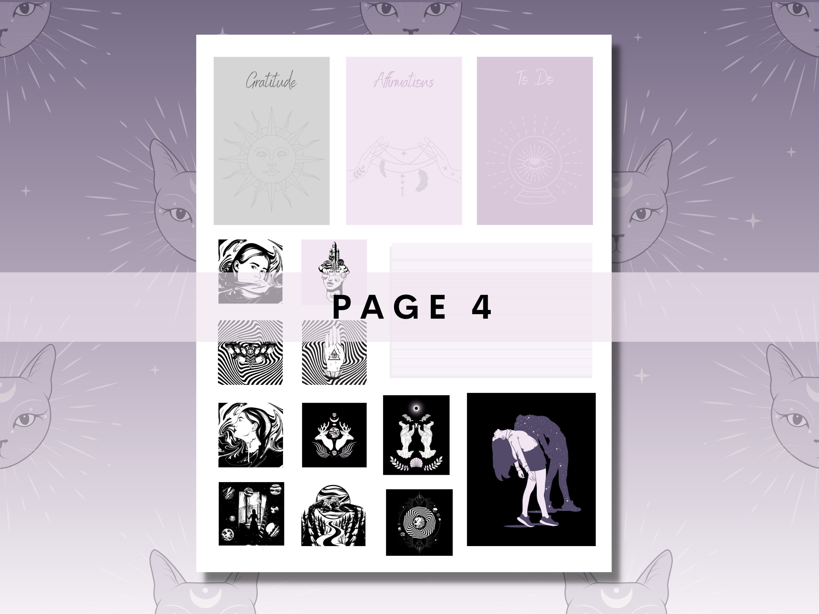 Mystic Stickers Journal Kit Printable Witchy Sticker Pack - Etsy