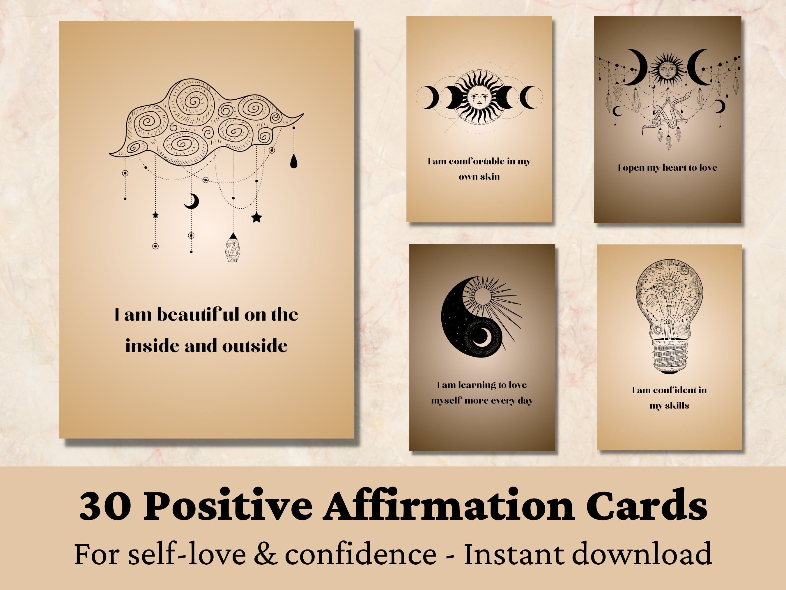 Affirmation Cards for Self Love Printable | Confidence & Self Love ...