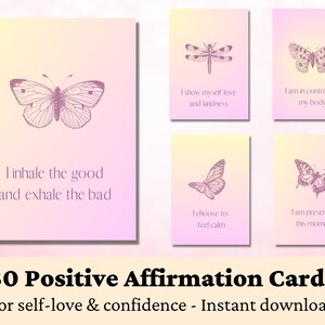 Affirmation Cards for Anxiety | 25 Printable Anxiety Affirmations ...