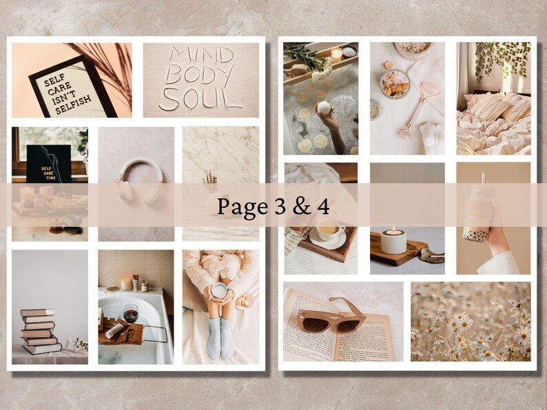 Vision Board Kit Self Care Printable , Vision Board Printables 2023 ...