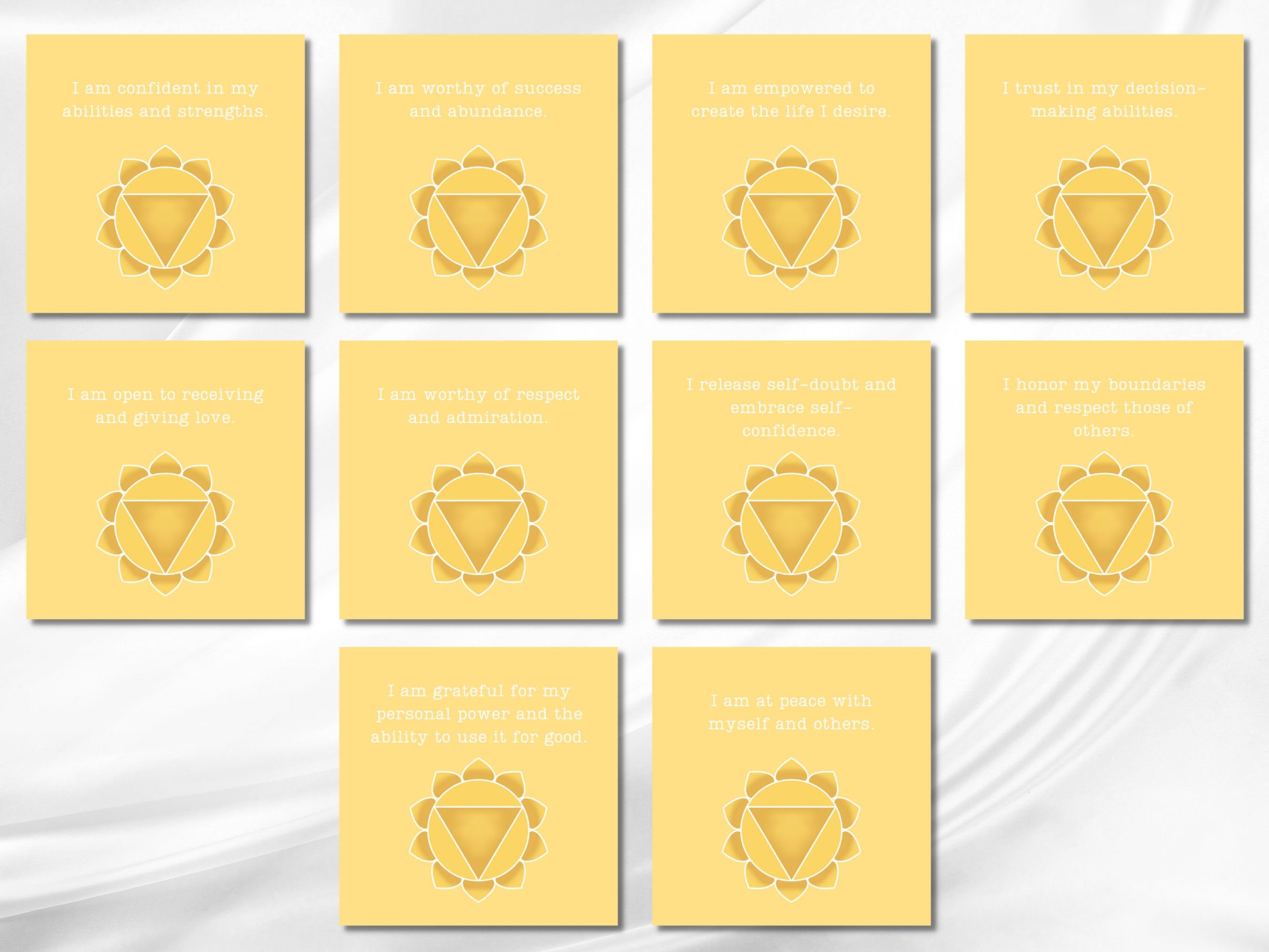 Chakra Affirmations , Chakra Cards Printable , Positive Affirmation ...