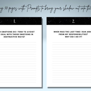 Shadow Work Journal Printable 50 Shadow Work Journal Prompts - Etsy