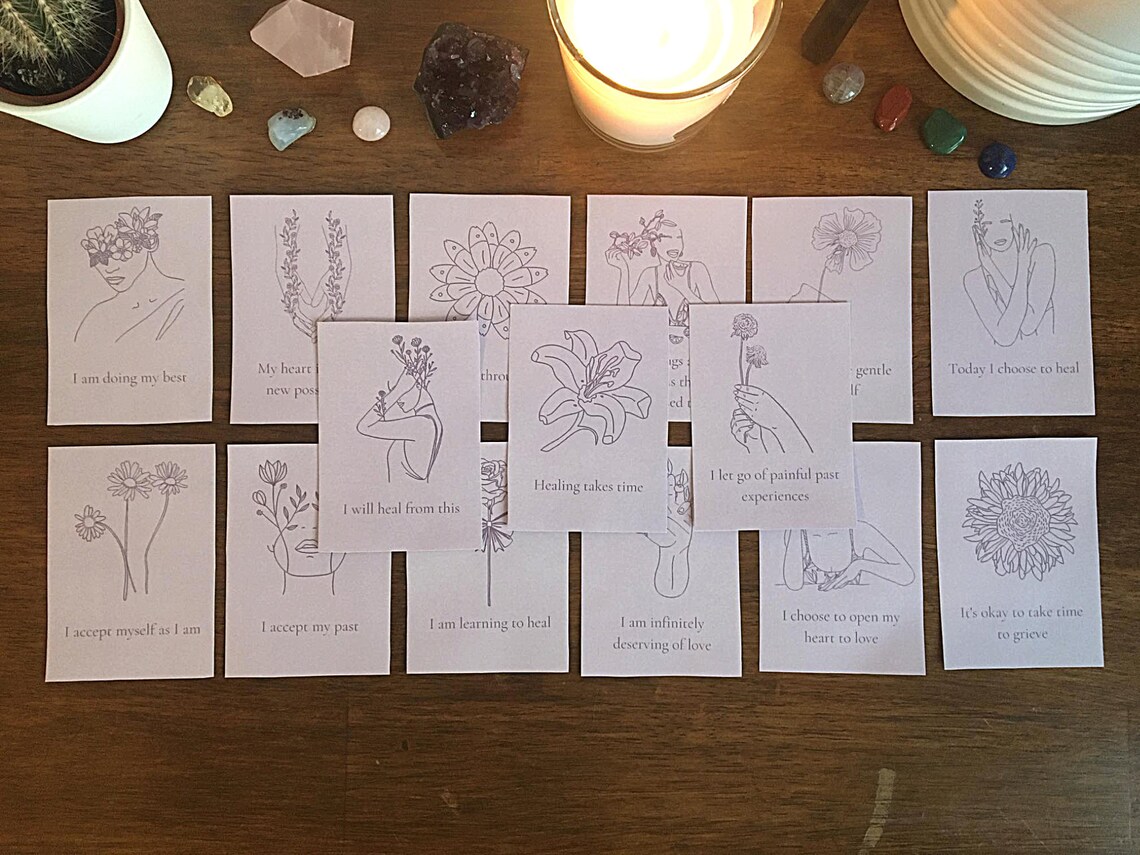 Printable Affirmation Cards for Healing 30 Emotional Healing - Etsy