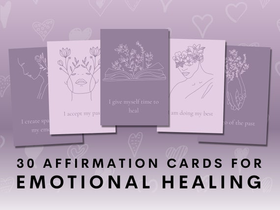 Printable Affirmation Cards for Healing 30 Emotional Healing - Etsy