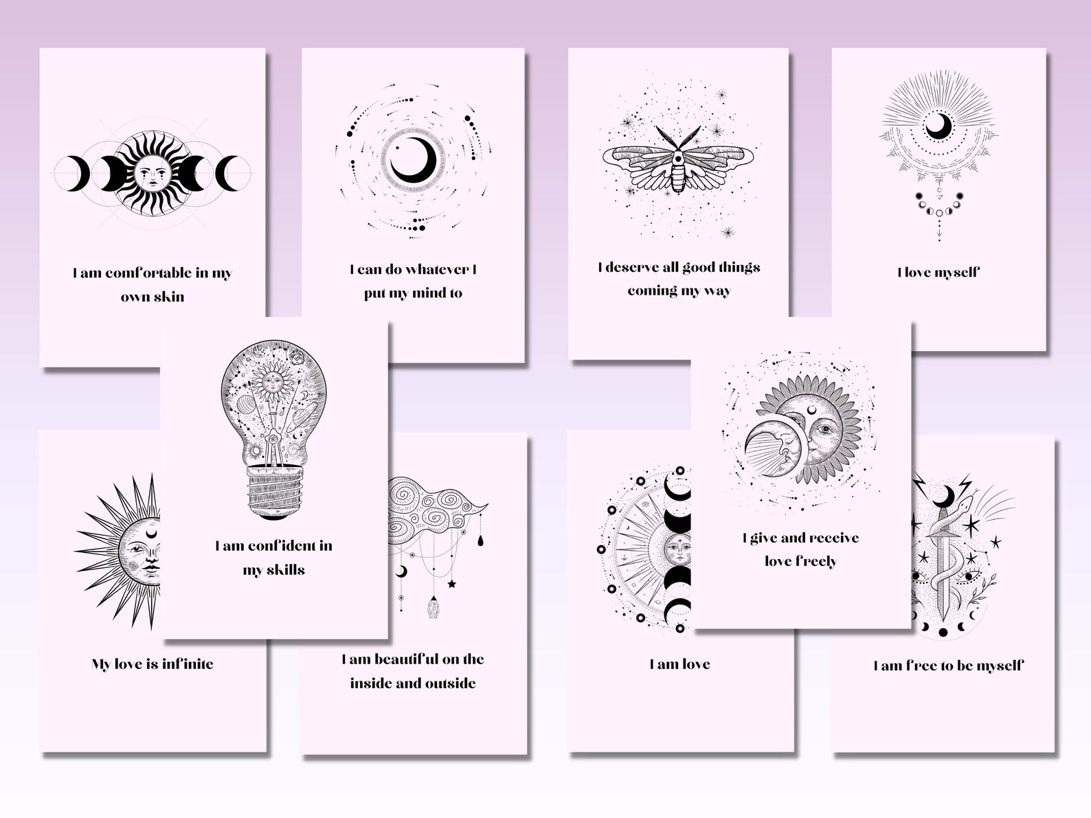 Affirmation Cards for Self Love Printable Confidence & Self - Etsy