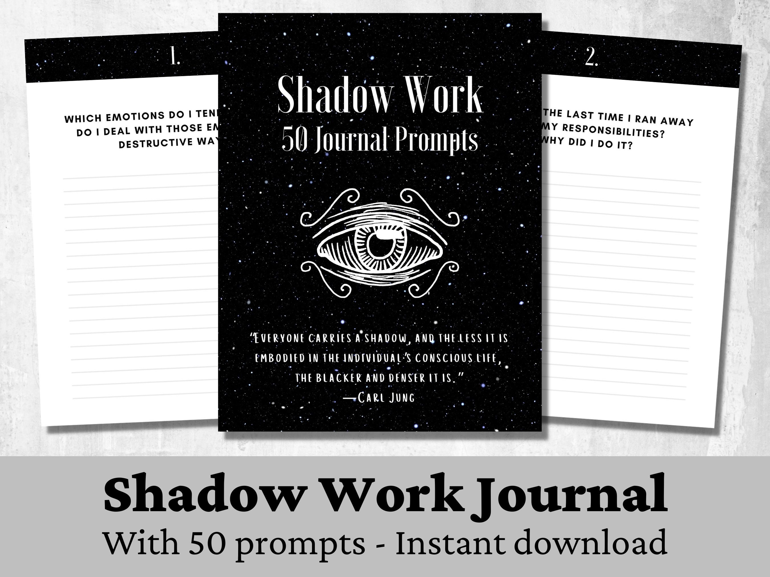 Shadow Work Journal Printable 50 Shadow Work Journal Prompts Shadow ...
