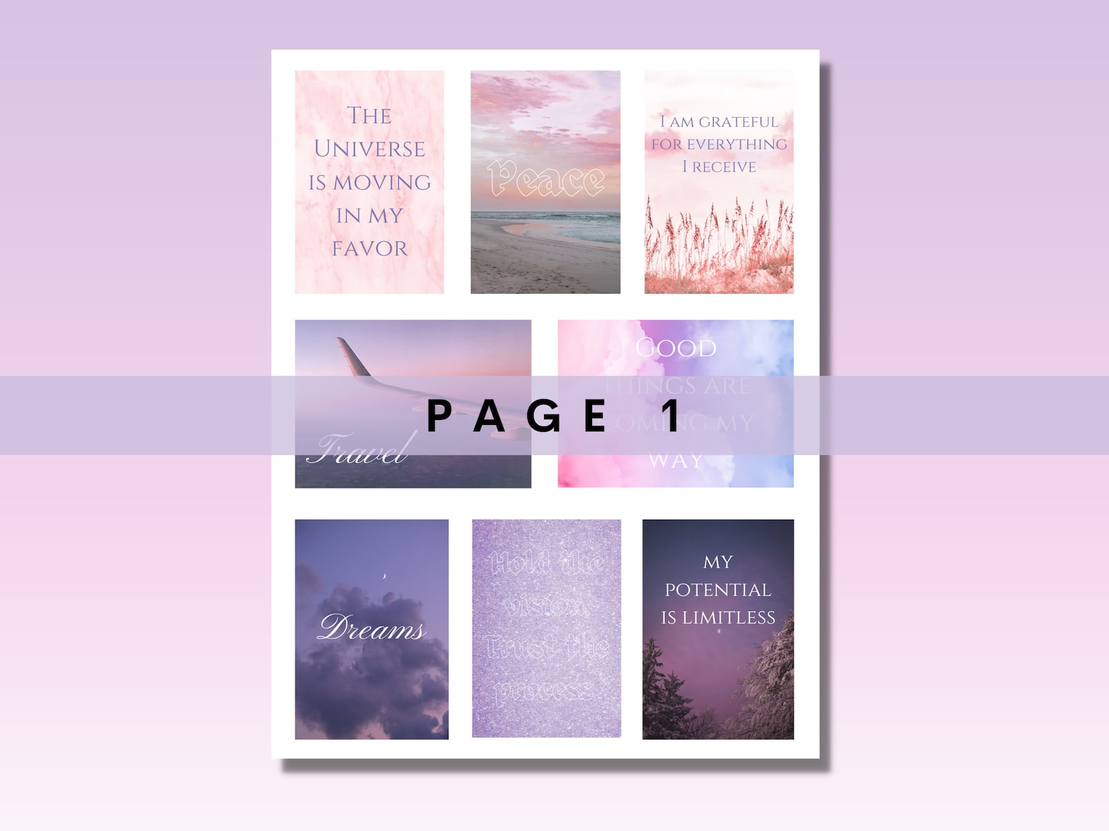 Vision Board Printables Printable Vision Board Kit - Etsy