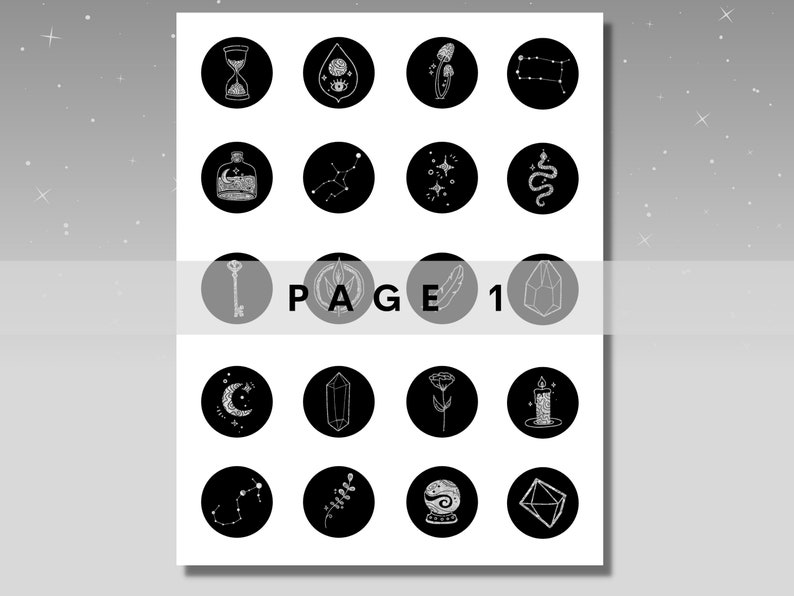 Witchy Stickers Printable Witchy Journal Stickers Witchy - Etsy