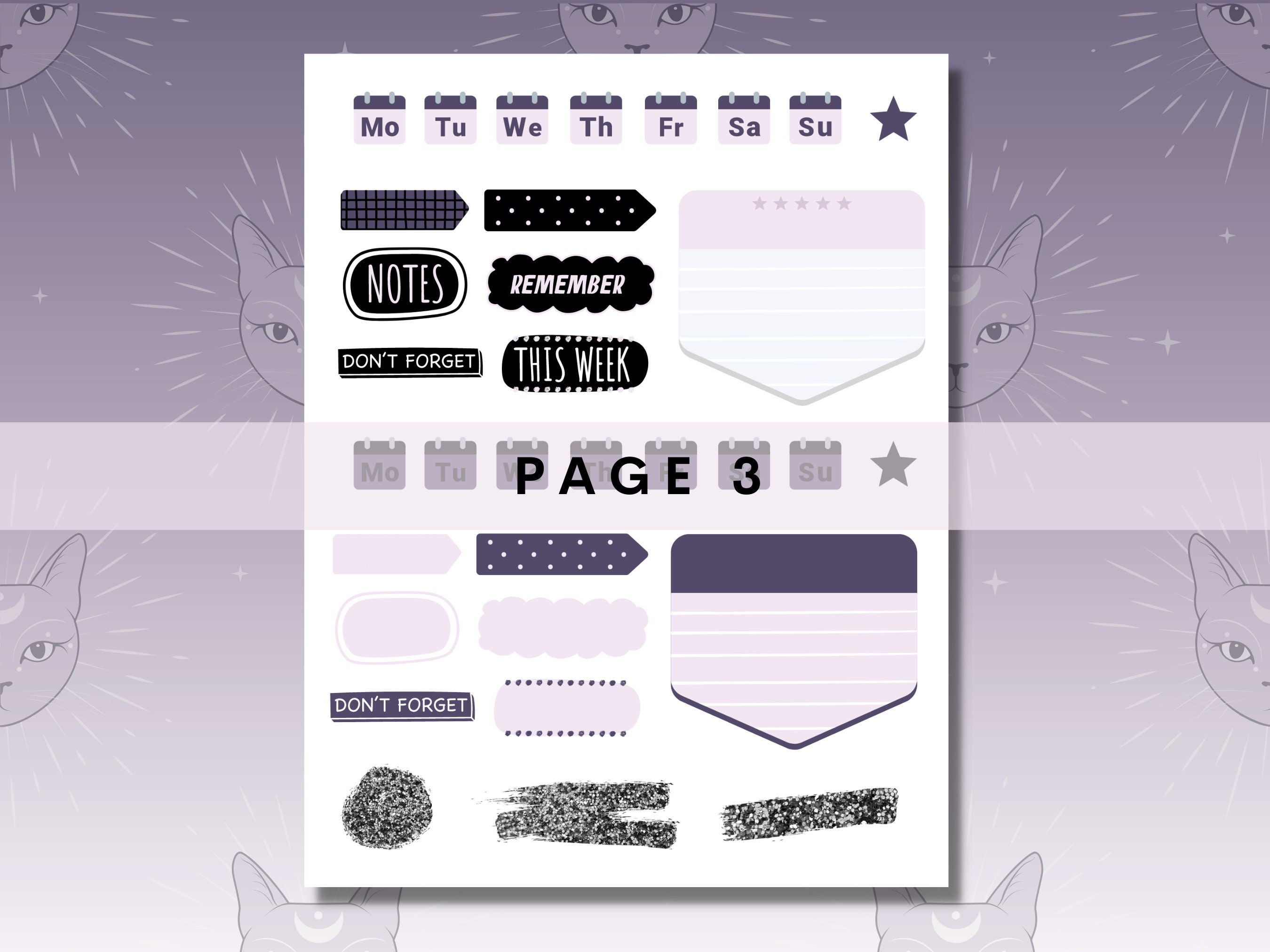 Mystic Stickers Journal Kit Printable Witchy Sticker Pack - Etsy