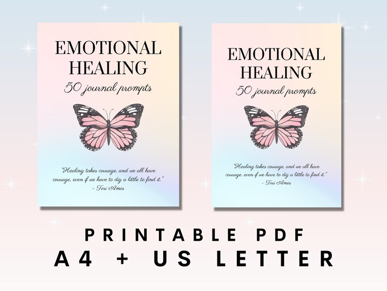 Healing Journal Prompts Printable Emotional Healing Journal - Etsy