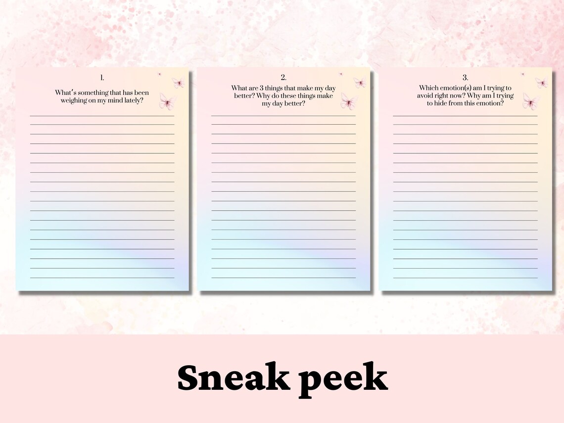 Healing Journal Prompts | Printable Emotional Healing Journal ...