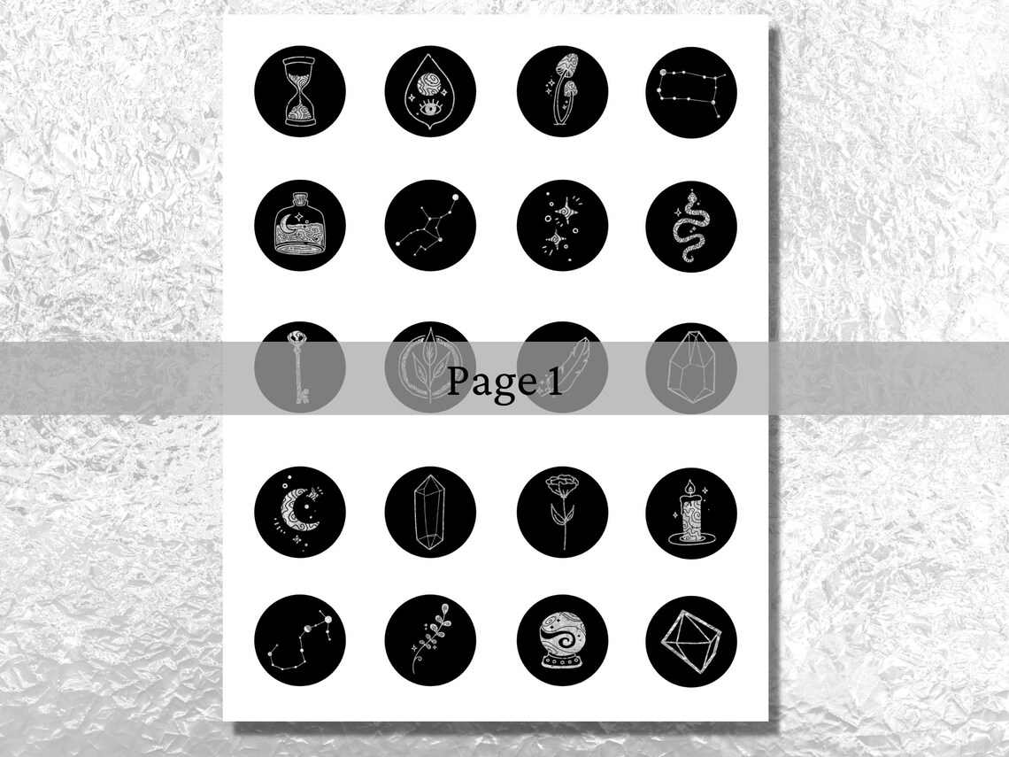 Witchy Stickers Printable Witchy Journal Stickers Witchy Sticker Sheet ...