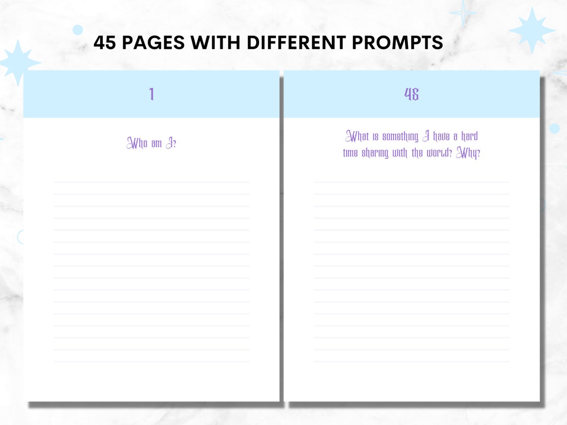 Spiritual Journal Prompts Printable 45 Spiritual Journey | Etsy