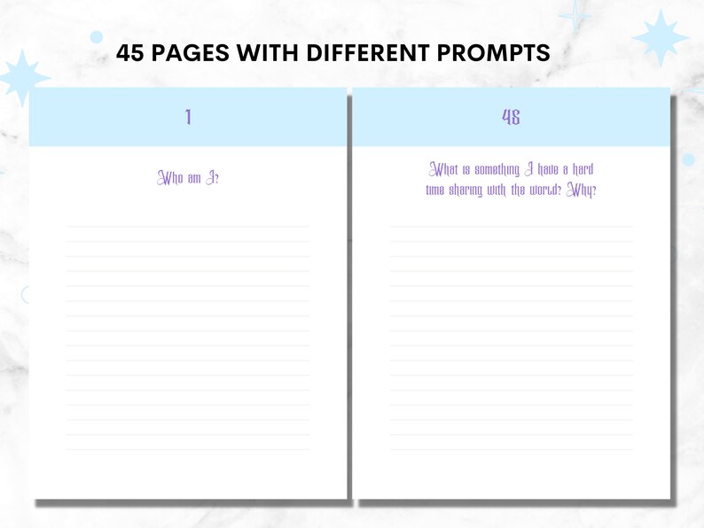 Spiritual Journal Prompts Printable 45 Spiritual Journey | Etsy