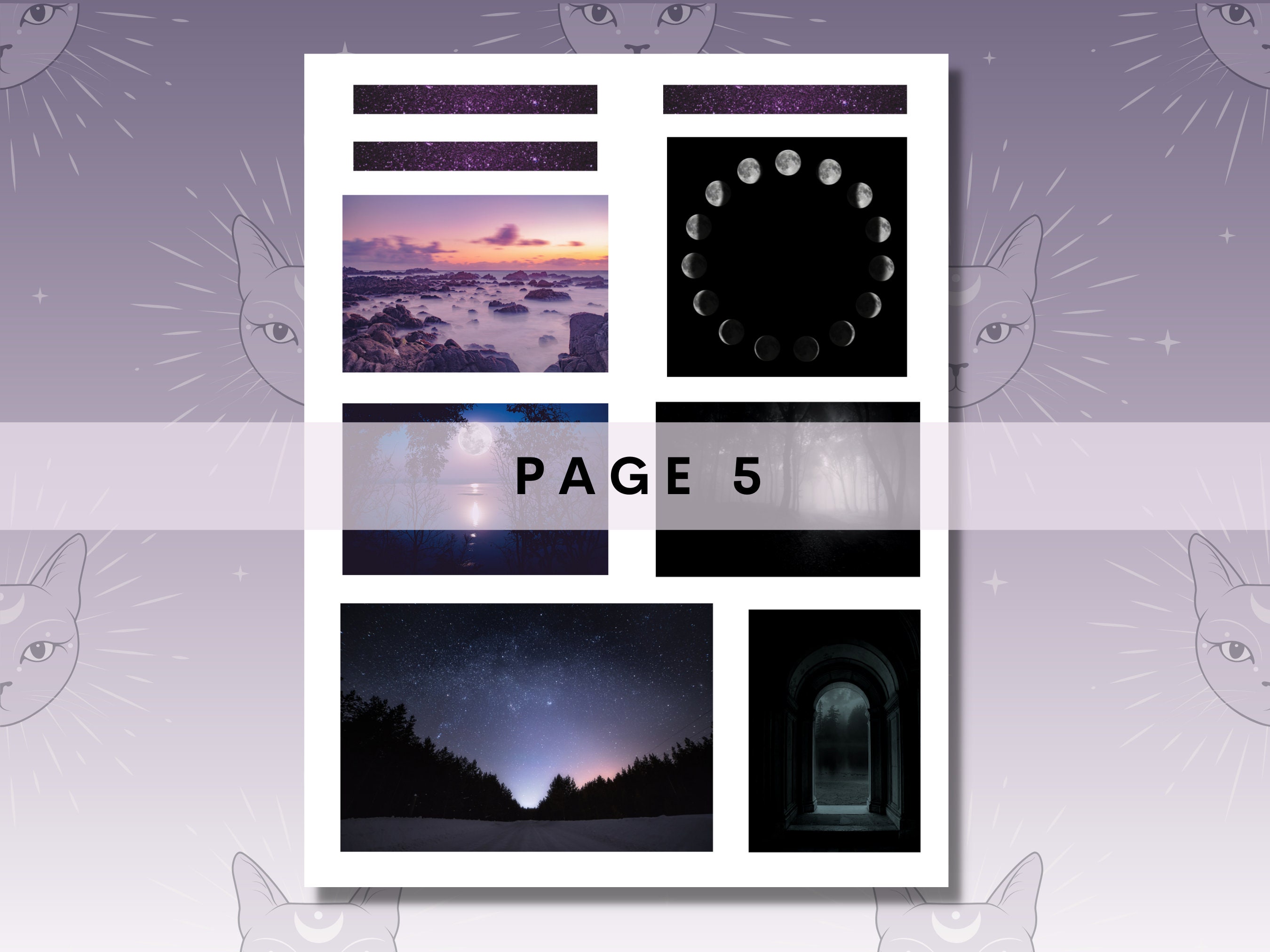 Mystic Stickers Journal Kit Printable Witchy Sticker Pack - Etsy