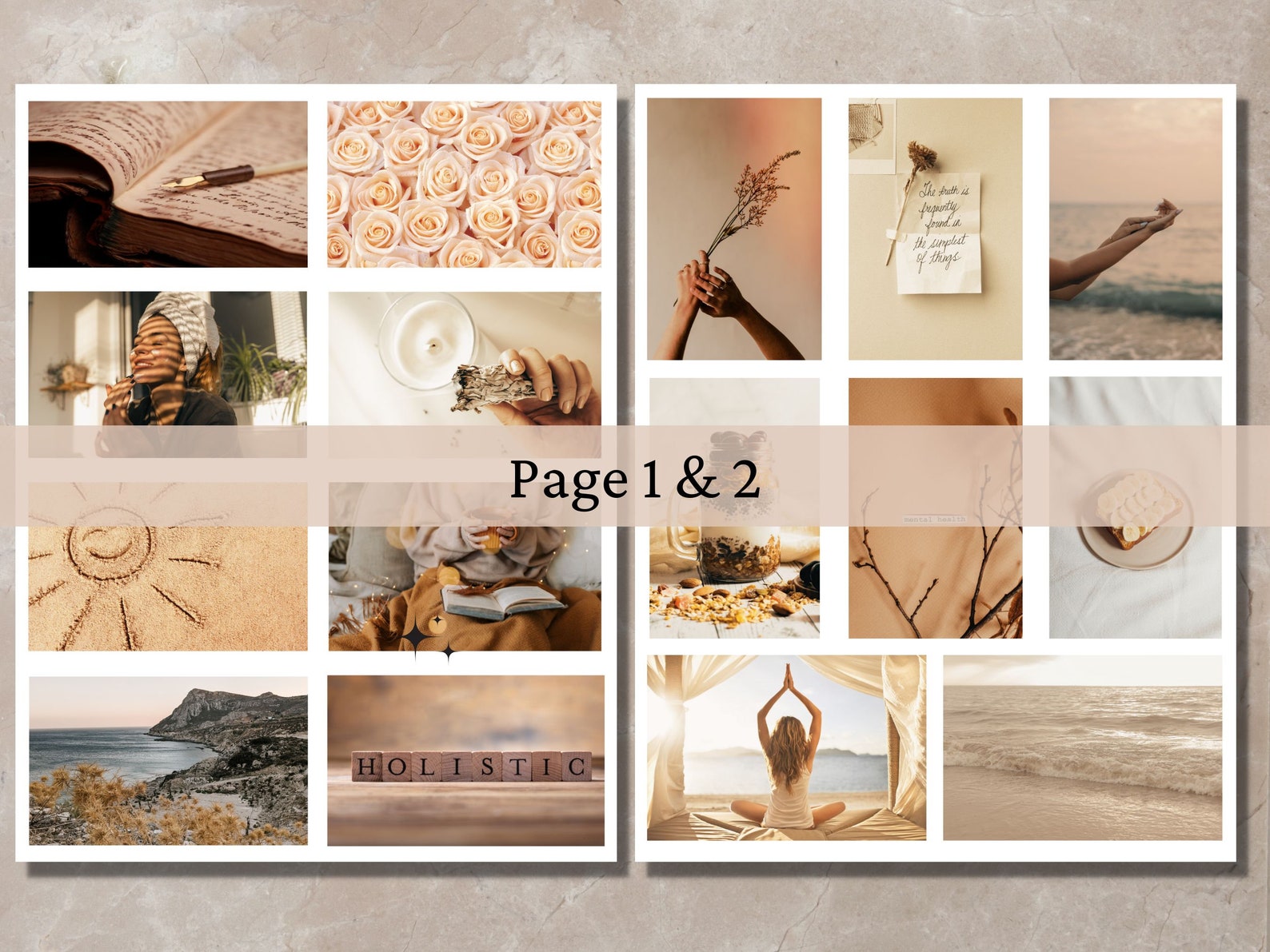 Vision Board Kit Self Care Printable , Vision Board Printables 2023 ...