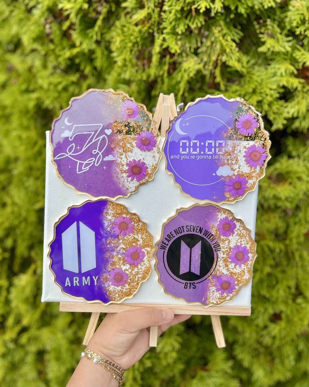 BTS Inspired Coasters PT1 - Etsy