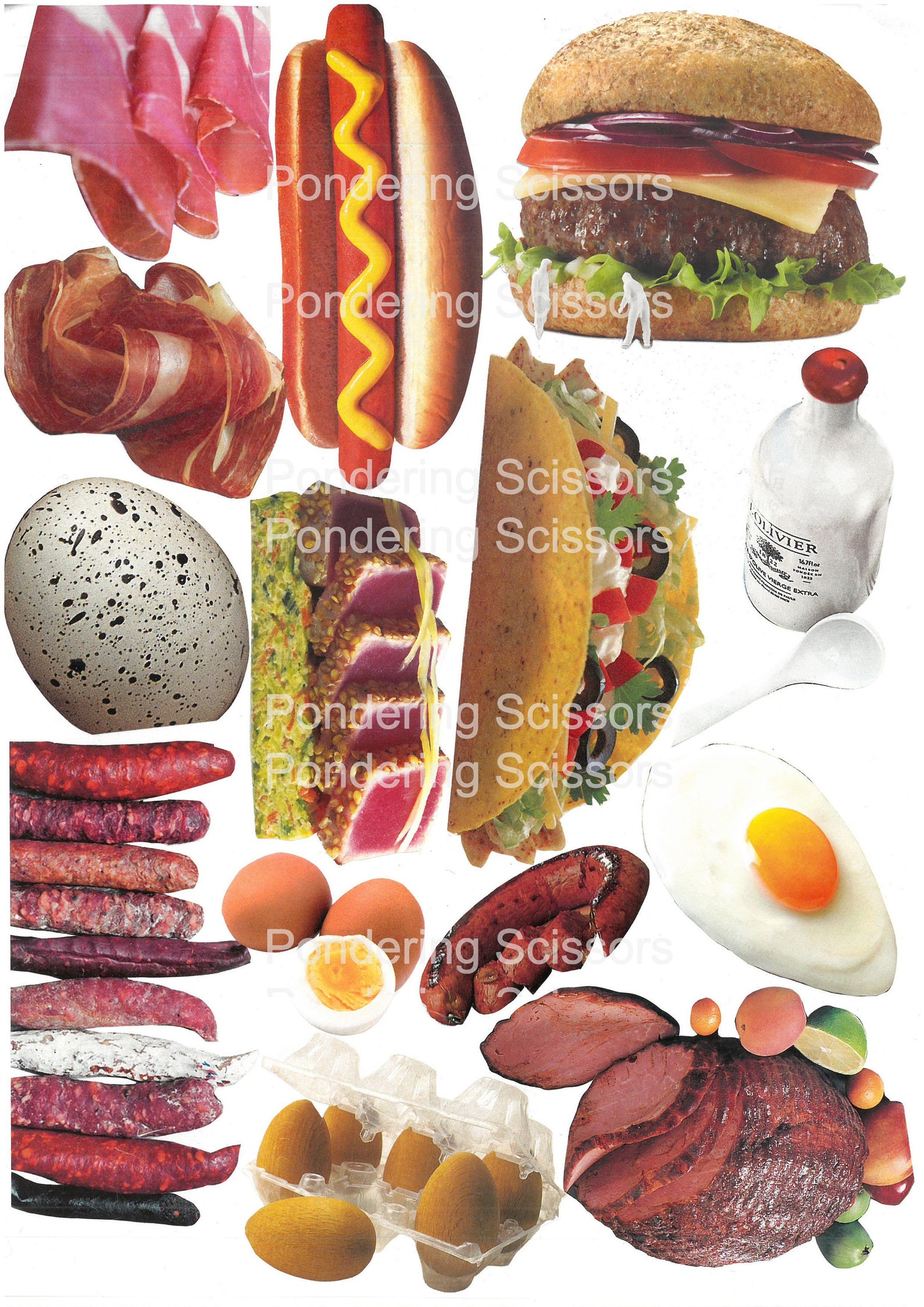 75 Printable Food Cutouts Cuttings Decoupage Ephemera - Etsy UK