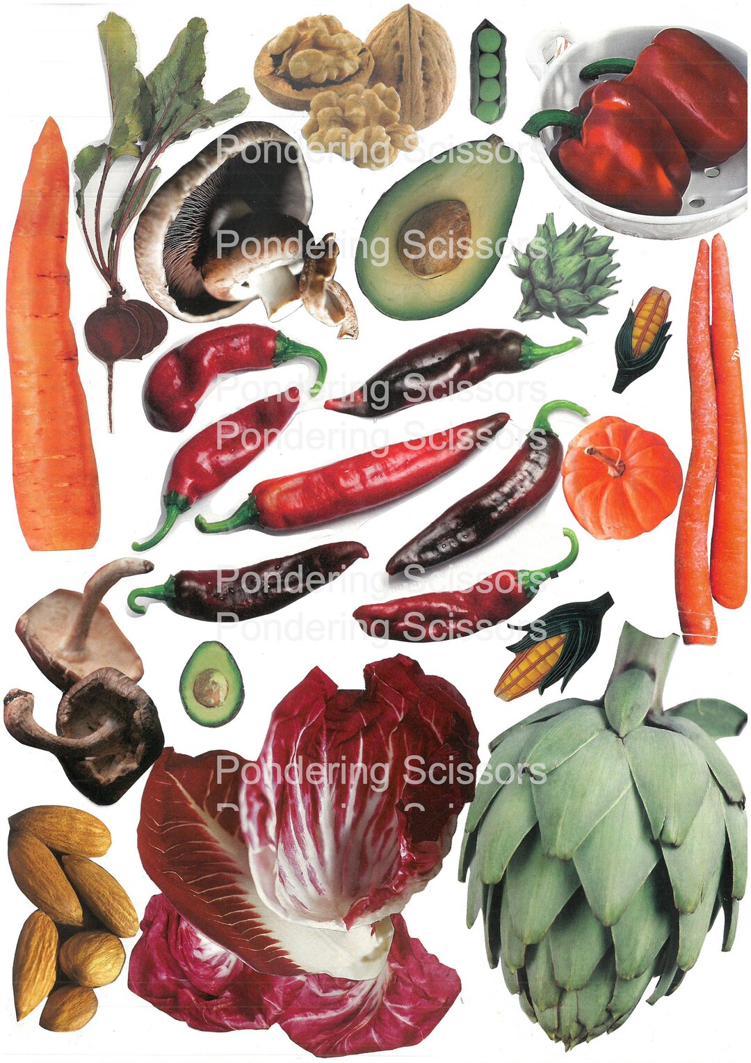 75 Printable Food Cutouts Cuttings Decoupage Ephemera - Etsy UK