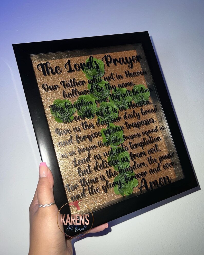 Padre Nuestro Prayer Box the Lords Prayer Box Prayer - Etsy