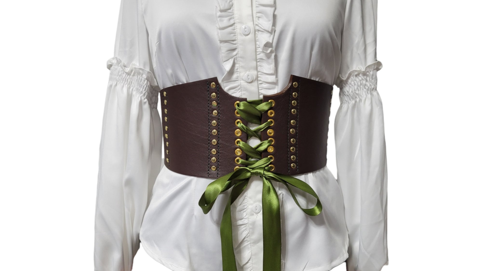 Leather Corset Belt Costume Corset for Renaissance Pirate Fashion ...