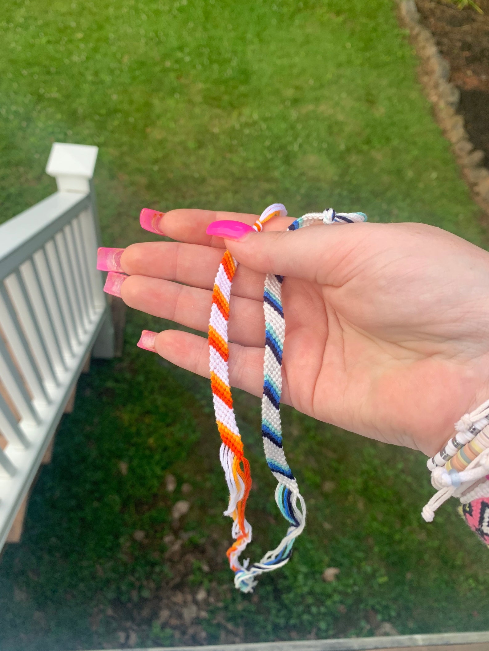 Simple Candy Stripe Friendship Bracelet - Etsy