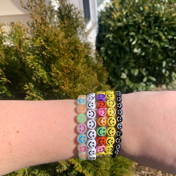 Smile Face Bracelet - Etsy