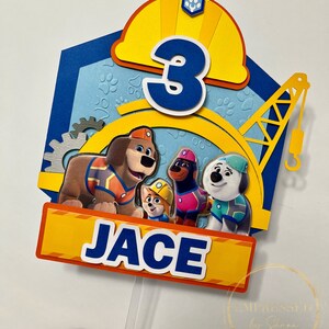 Pupstruction Inspired Cake Topper, Pupstruction Birthday, Birthday Cake ...