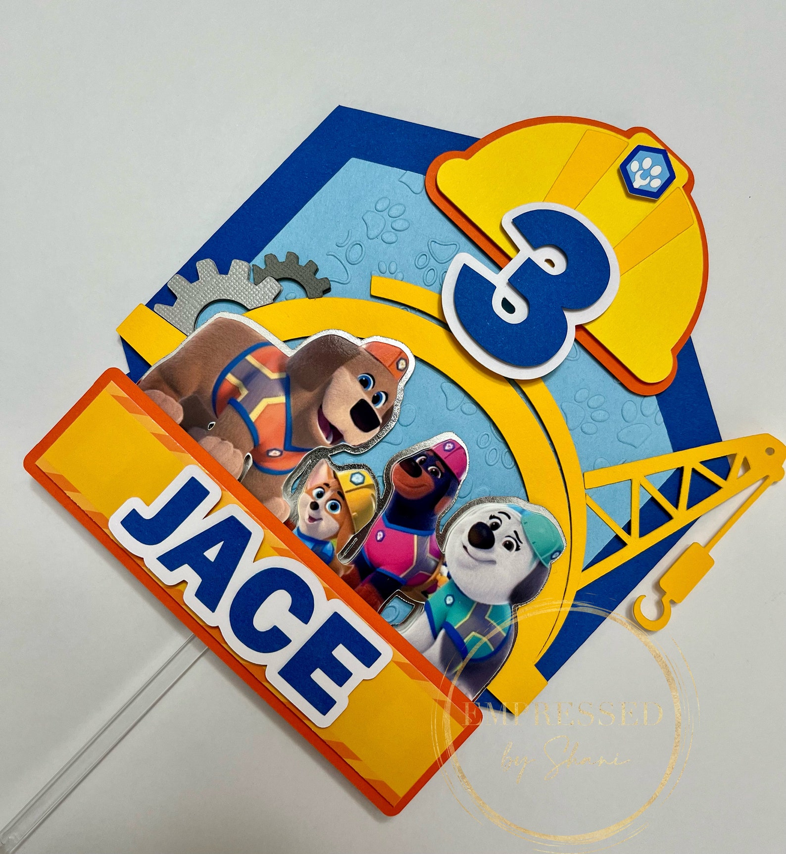 Pupstruction Inspired Cake Topper, Pupstruction Birthday, Birthday Cake ...