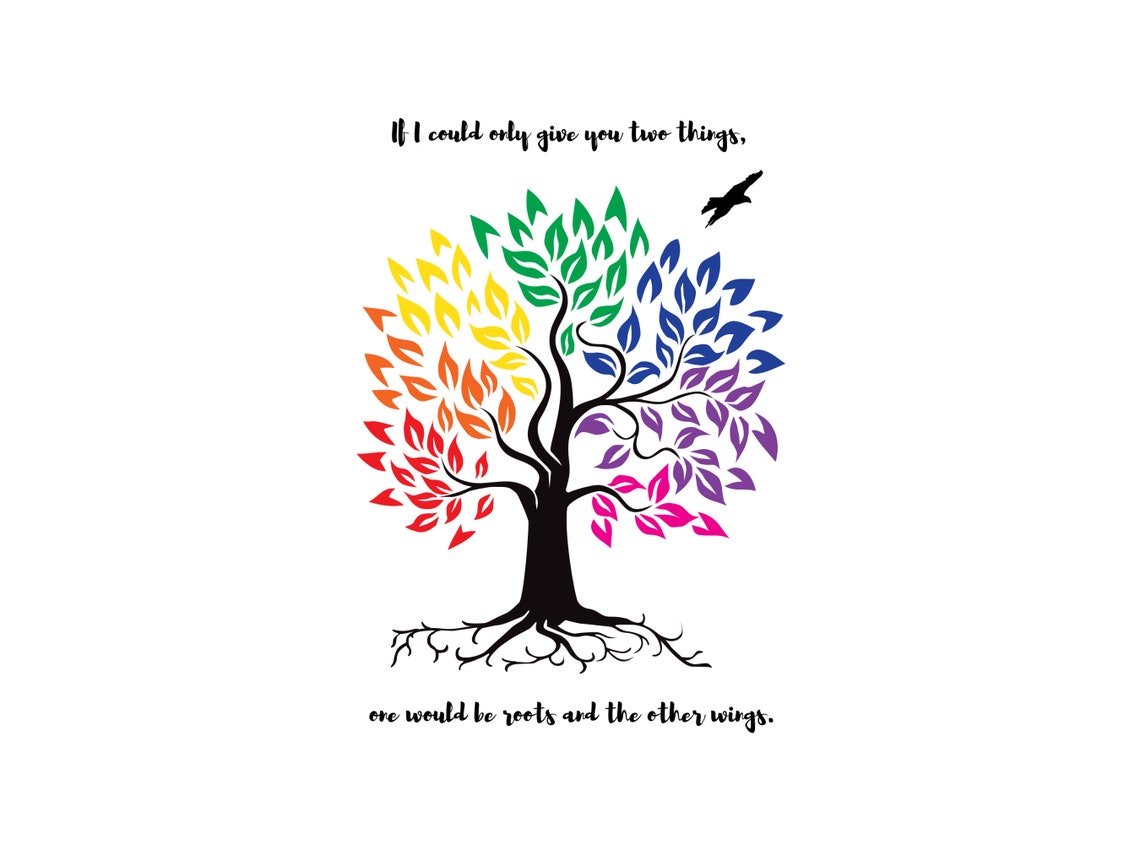 Roots and Wings Digital Print for Child From Parent - Etsy