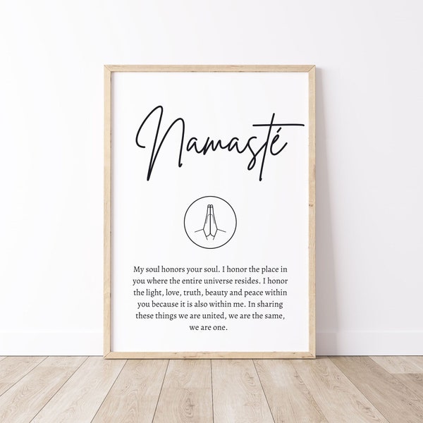 Namaste Definition - Etsy