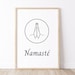 Namaste Symbol DIGITAL Print, Minimalist Namaste Print, Namaste ...