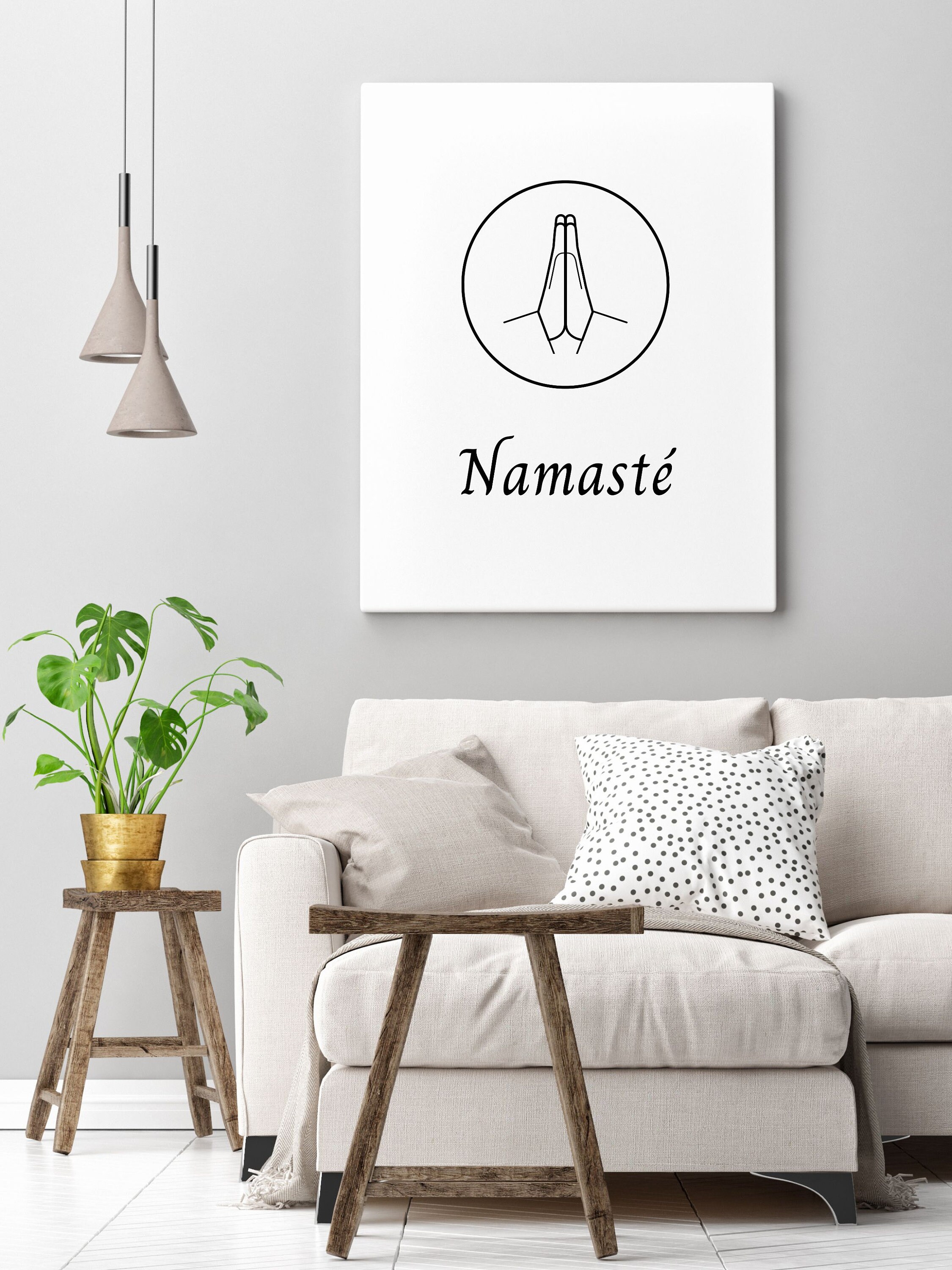 Namaste Symbol DIGITAL Print, Minimalist Namaste Print, Namaste ...