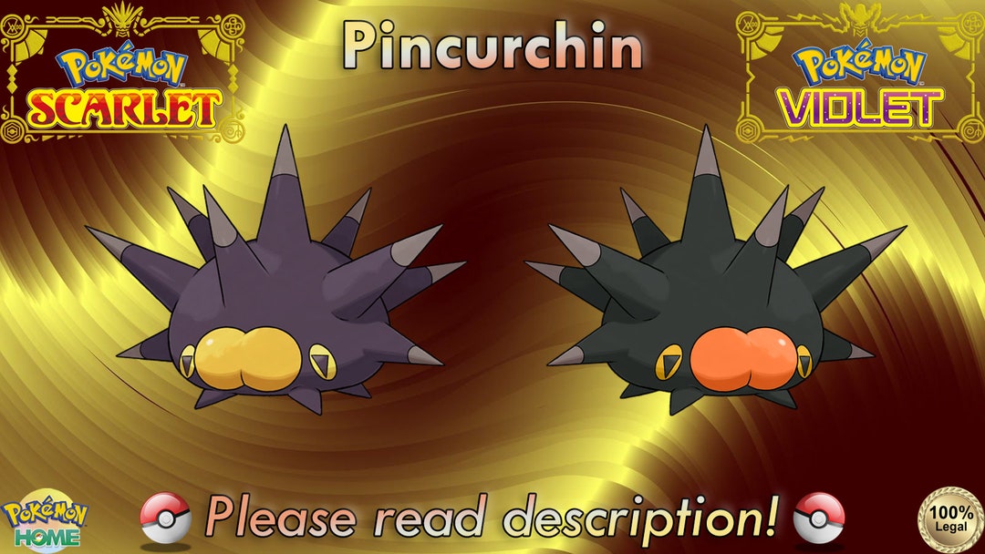 Shiny/non-shiny Pincurchin 6IV Pokémon Scarlet/violet 100% Legal - Etsy