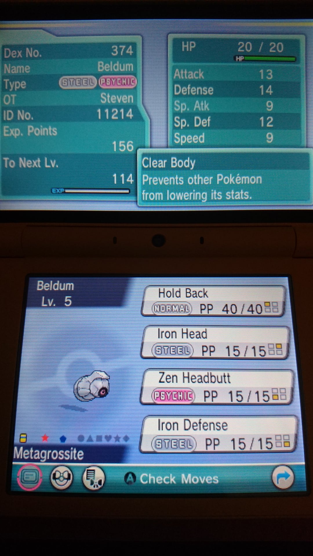 Steven's Shiny Beldum EVENT 6IV - Pokémon Sword/shield Bd/sp S/V HOME ...