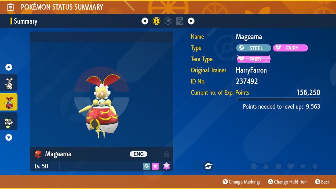 Non-shiny Magearna Original Color 6IV - Pokémon Scarlet/violet (100% Legal) - Etsy