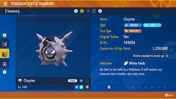 Shiny Cloyster X And Y
