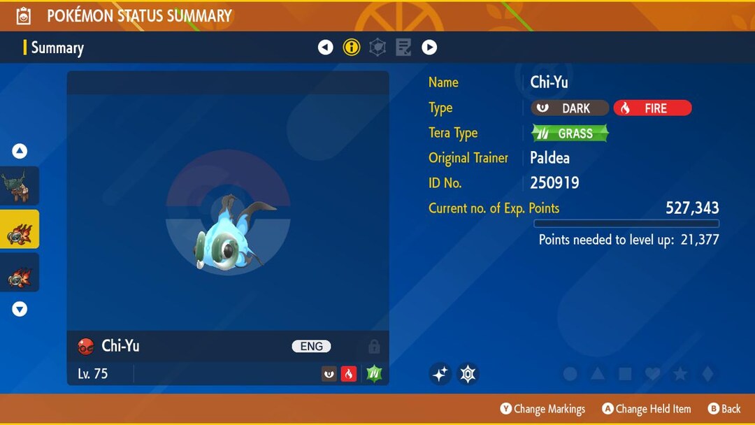Shiny Non-shiny Chi-yu 6IV - Pokémon Scarlet/violet HOME (100% Legal ...